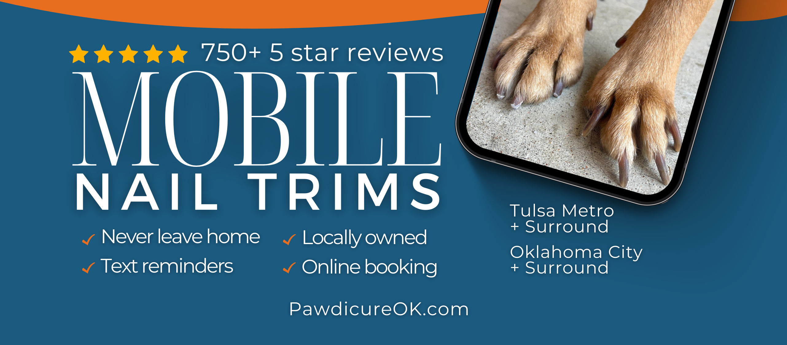 Online booking - Pawdicure OK - Mobile Nail Trims